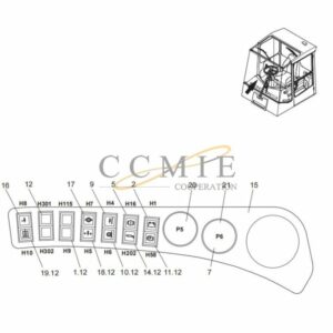 Kalmar dashboard spare parts for reach stacker