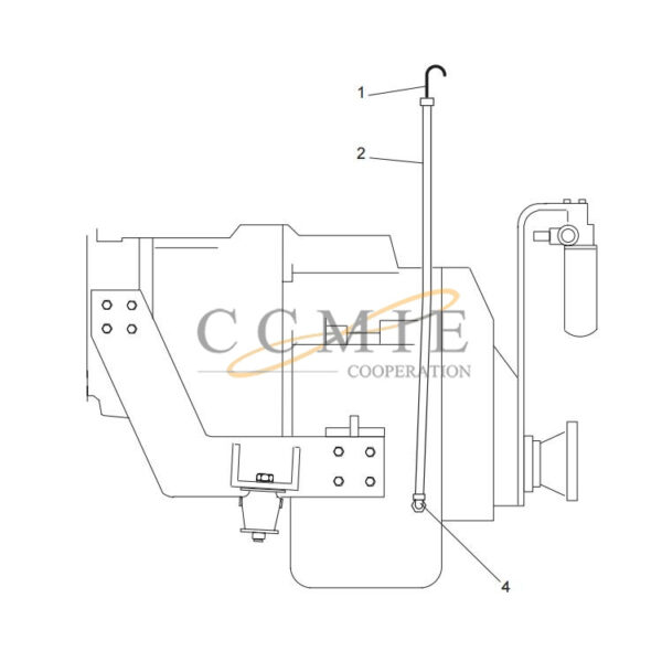 Kalmar reach stacker power take–off mount. spare parts