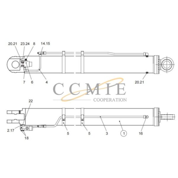 Kalmar reach stacker lift jack spare parts
