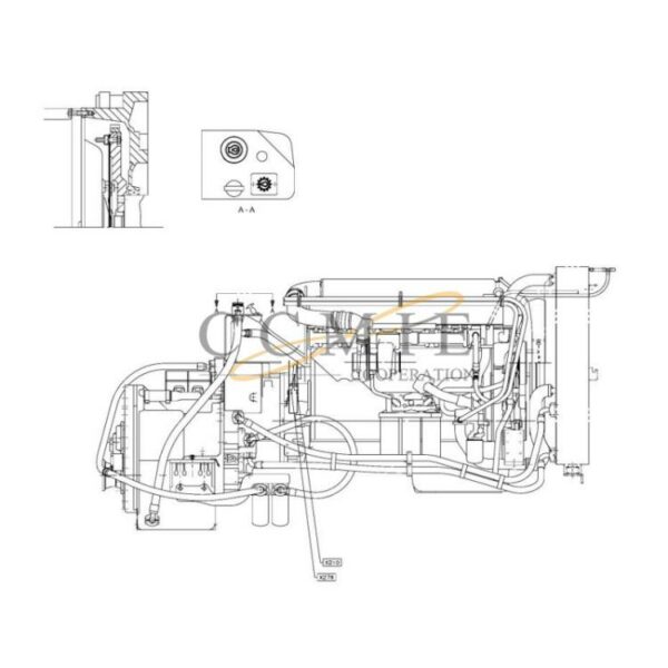 Volvo TWD1240VE-TE32418 reach stacker spare parts