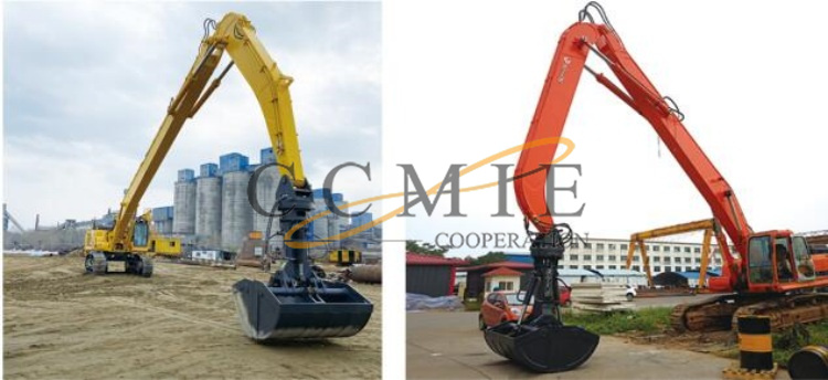 Excavator grab unloading arm excavator modification | CCMIE GROUP